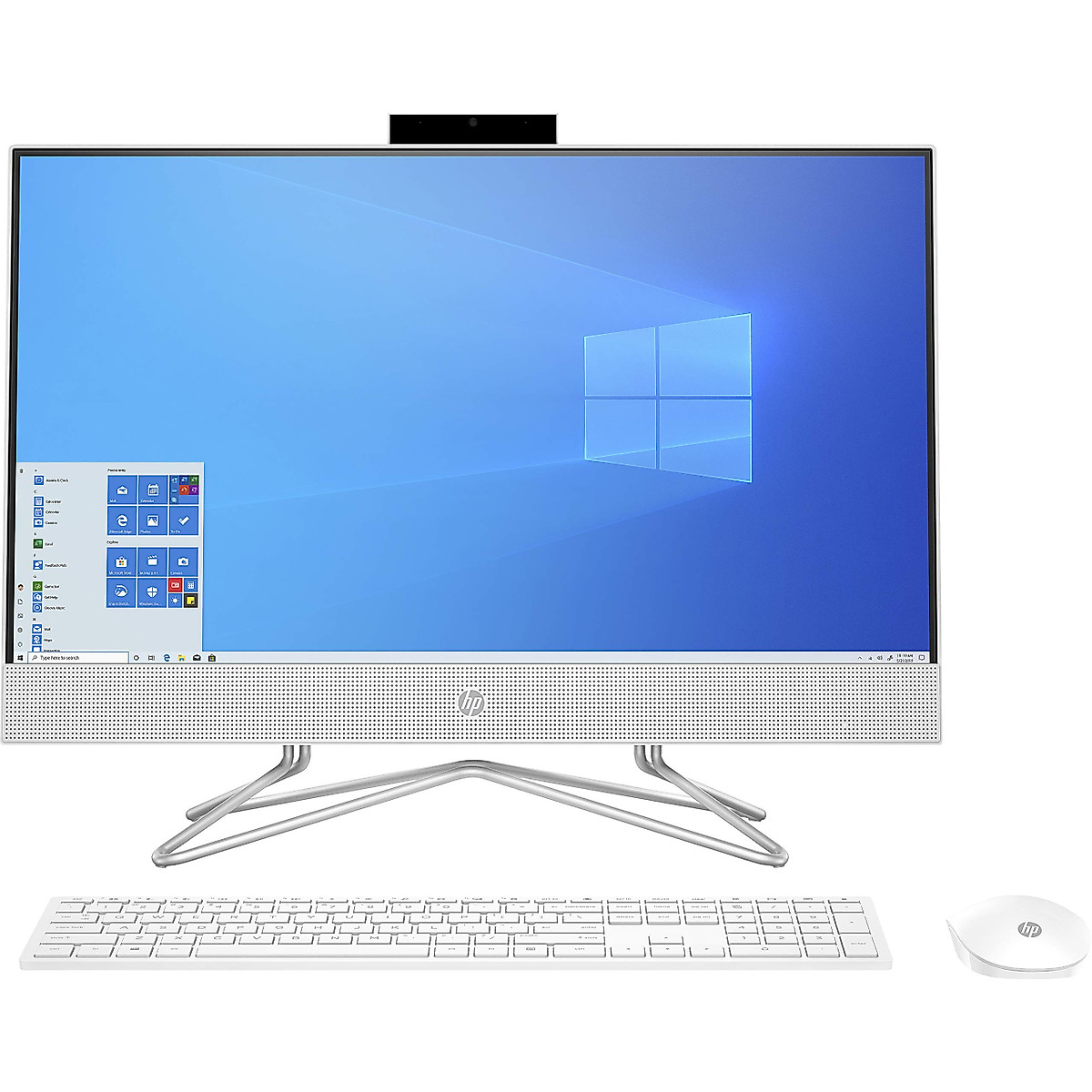 HP 24-df0042ds 23.8 FHD All-in-One Computer, AMD Athlon 3150U, 2.40GHz, 8GB RAM, 256GB SSD,Windows 10 Home 64-bit (Renewed)