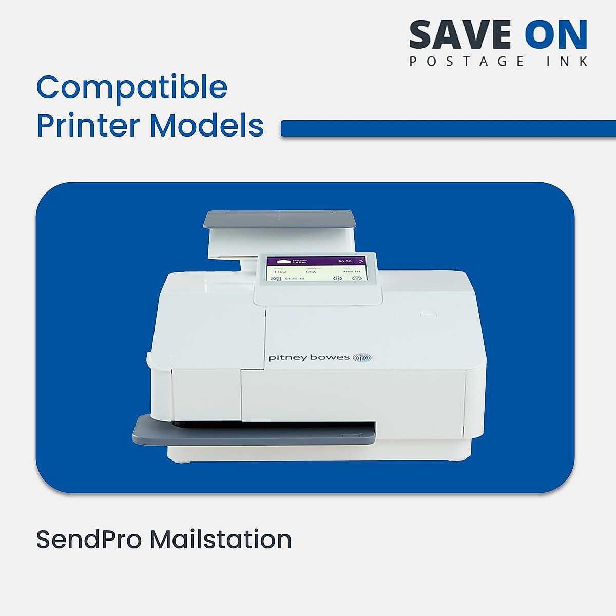 Save On Postage Ink Compatible SL-870-1 Red Ink Cartridge for New SendPro Mailstation (CSD1) Compatible (2)