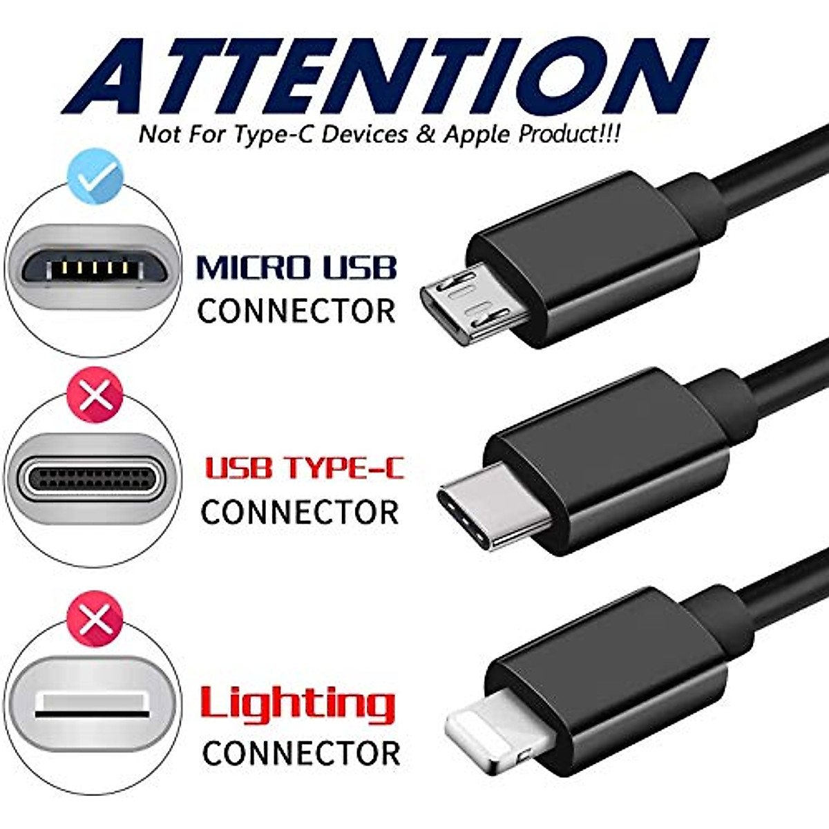 Master Cables Replacement Amazon Echo, Echo DOT 1st and 2nd Generation Speaker Replacement USB Cable Lead Cord Charger ONLY Order from Master Traders for Original Product