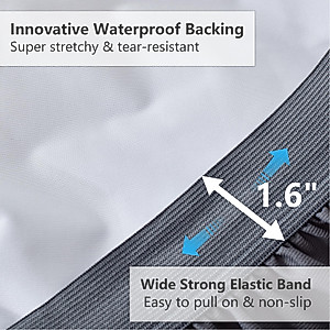 ELVEN HOME King Size Mattress Pad Waterproof Cooling Mattress Topper King 78"x80" Noiseless Urine Proof Mattress Protector Cover Deep Pocket Washable Quilted Fitted Soft Mattress Pad, Grey