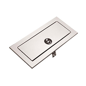 Bobrick B-527 Waste Receptacle Door, TrimLine Series for Countertop Mounting - Satin Finish Stainless Steel