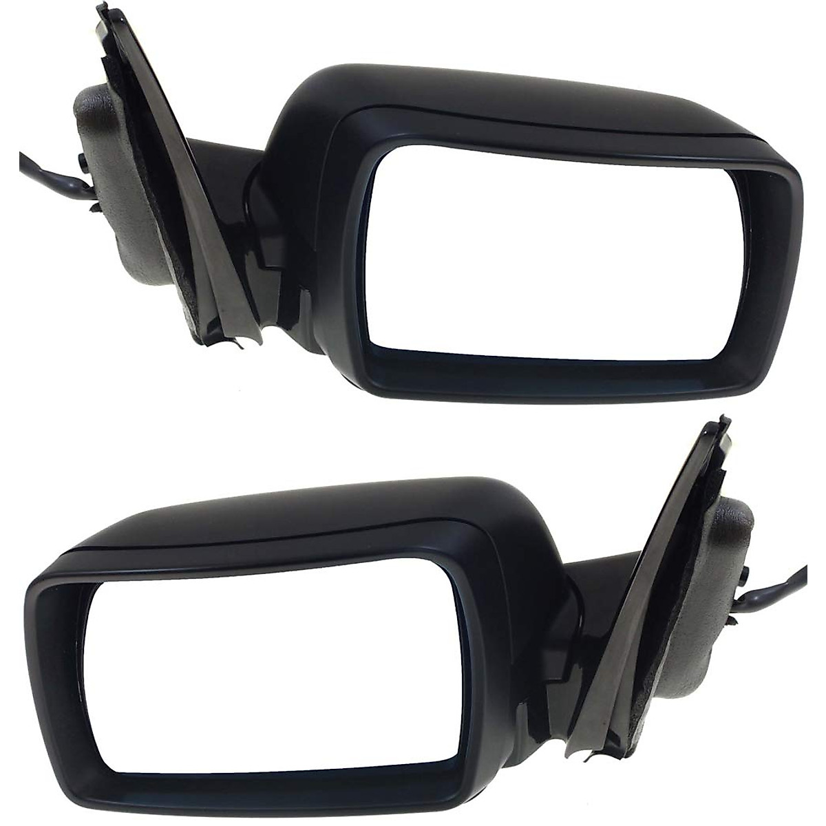 Kool Vue Driver & Passenger Side Power Heated Mirrors for BMW X5 2000-2006 Manual Fold Without Memory & Puddle Lamp Paintable 4-Door