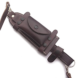 GCS Custom Handmade Sheath for Hunting Knife Survival Knife Bowie Fixed Blade Knives Left Hand Cross Draw Sheath for Men GCS190