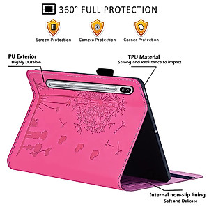 Galaxy Tab S9 Plus/S8+/S7 FE/S7+ Case with S Pen Holder [SM-X810/X816B/X818U/X800/X806/T730/T736B/T970/T975] - Shockproof Stand Folio Case for Samsung Tablet S9+ 2023 12.4