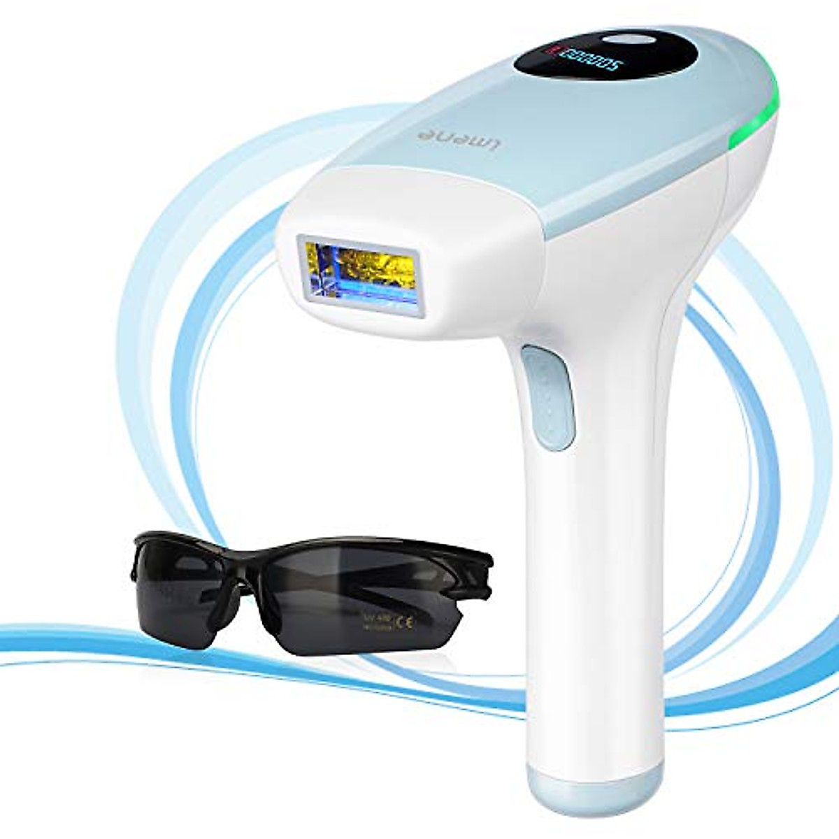 Laser Hair Removal Permanent, IMENE Painless IPL Hair Removal - Ideal for Women & Men Bikini, Legs, Arms, Armpits Hair Remover - Uses Most Effective IPL Technology (Intense Pulsed Light) Blue