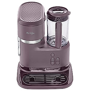 Mr. Coffee Single-Serve 3 in 1 Frappe, Iced, and Hot Coffee Maker and Blender with Reusable Filters, Tumblers, and Recipe Book, Lavender