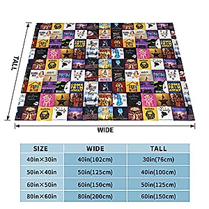 Broadway'S Must Sees Throw Blanket 50"X40" Lightweight Cozy Bed Blankets for Soft Bedding,Couch,Chair,Sofa,Bed for Room Suitable All Season
