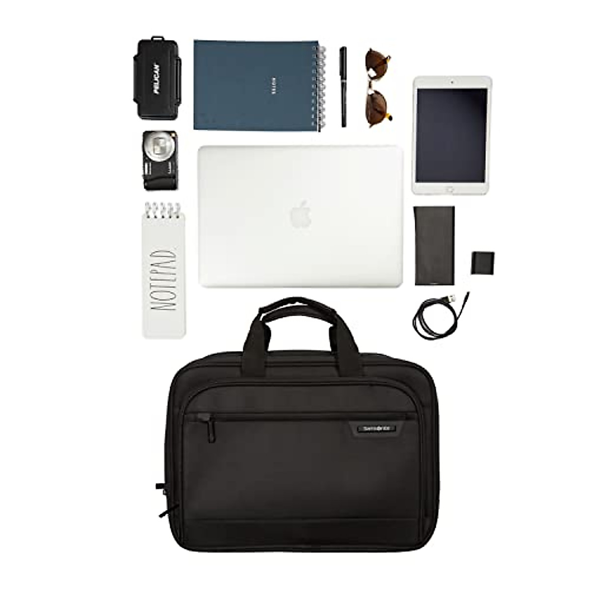 Samsonite Classic 2.0, Black, 15.6" 3 Compartment Briefcase