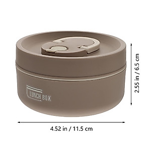 Hemoton Soup Cup Lunch Soup Bowl Insulated Stainless Steel Food Jar Soup Container with Handle Lunch Cup for Adults and Students to Carry Lunch Container