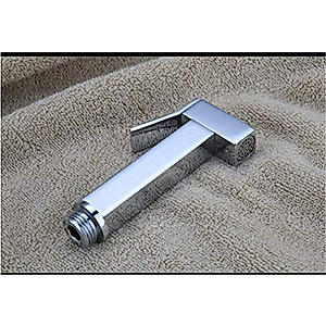 Bathroom Total Brass Chrome Finished Bidet Faucet Toilet Bidet Shower Set Portable Bidet Spray 1.5M Hose Hand Held Bidet Muslim Toilet Shattaf