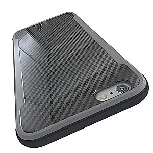 Nicexx Designed for iPhone 6 Plus Case/Designed for iPhone 6S Plus Case with Carbon Fiber Pattern, 12ft. Drop Tested, Wireless Charging Compatible - Black