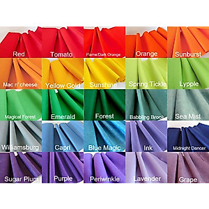 Birsppy 25 Felt Sheets - 6"X12" Rainbows Colors - Made in USA - Merino Wool Blend Felt - OTR Felt
