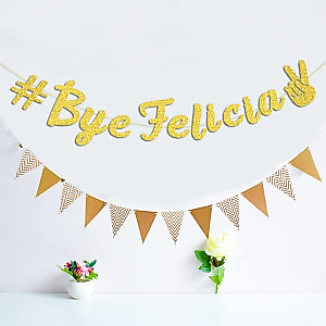 Bye Felicia Banner Party Supplies Background Layout Props for Graduation/Going Away/Moving/Job Change/Relocating/Farewell Party