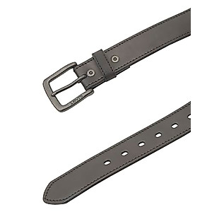Levi's Men's Casual Leather Belt, Matte Black, Large (38-40)