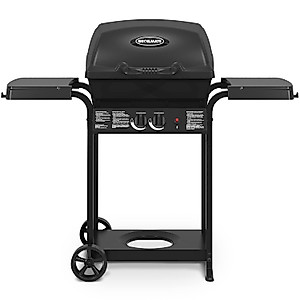 Broil-Mate 2-Burner Propane Gas Grill + Flame King 20lb Propane Tank