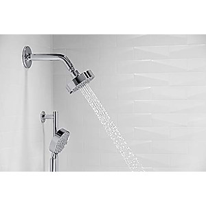 KOHLER 22170-G-CP Purist Three-Function Showerhead, Chrome Shower Head, Shower Head High Pressure, 1.75 GPM, Polished Chrome