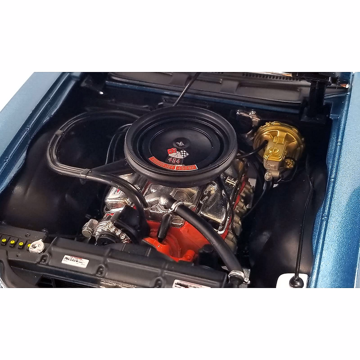 1970 Chevy Chevelle Convertible Blue Met. w/White Stripes Briggs Chevy Drag Car Ltd Ed to 774 pcs Worldwide 1/18 Diecast Model Car by Acme A1805522