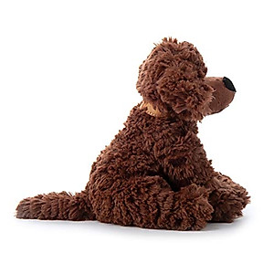 The Petting Zoo Scruffy Dog Stuffed Animal, Gifts for Kids, Chocolate Brown Dog Plush Toy 10 Inches