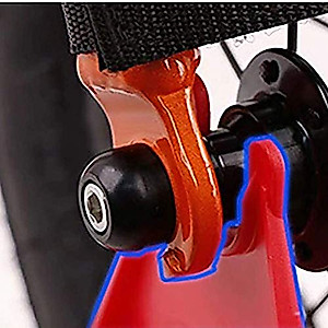 FNWD Snow Sledge Board Set for 12 inch Balance Bike Scooter Parts, Lightweight Durable Portable Bicycle Snowboard Ski Kit Bicycle Sled Kit (Black)