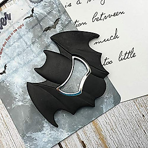 SHFICDJ Batman Bottle Opener Fridge magnet,Beer Bottle Openers,Rubber Coated, Stainless Steel.