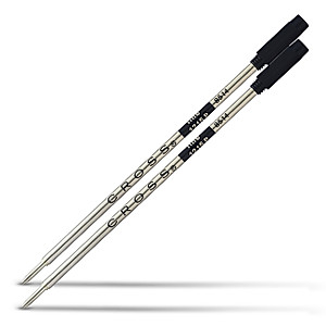 Cross 85142 Refills for Ballpoint Pens, Fine, Black Ink, 2/Pack