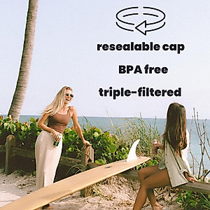 Mananalu Pure Water, Purified Water with Electrolytes in a BPA Free, Eco-Friendly, and Infinitely Recyclable 16 oz. Resealable Aluminum Bottle (12-Pack)