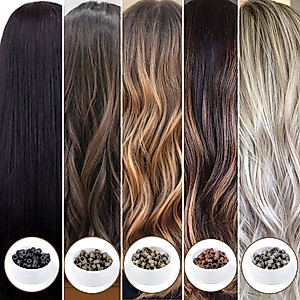 Hair Extension Beads set of 2500 pcs in 5, 5x3x3mm – Hair Tinsel 48 inches Multiple Variations 2400 and 4000 Pcs Hair Tinsel Extension Kit - 16 &12 Color Fairy Hair Tinsel Kit for Glitzy Hair