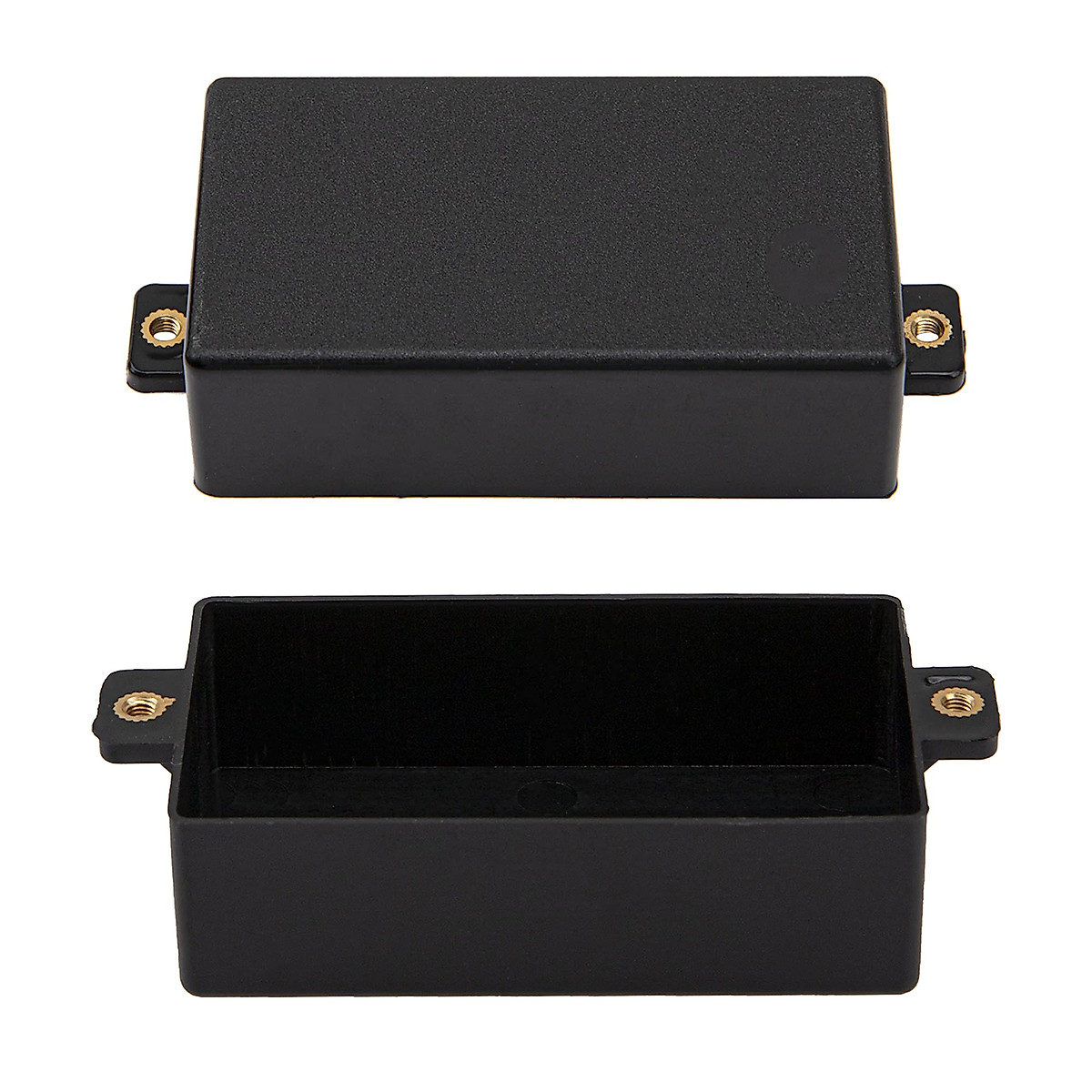 6Pcs Yootones Plastic Closed Shell Electric Guitar Single Coil Pickup Covers & Humbucker Plastic Guitar Pickup Compatible with Electric Guitar Parts Replacement (Black)