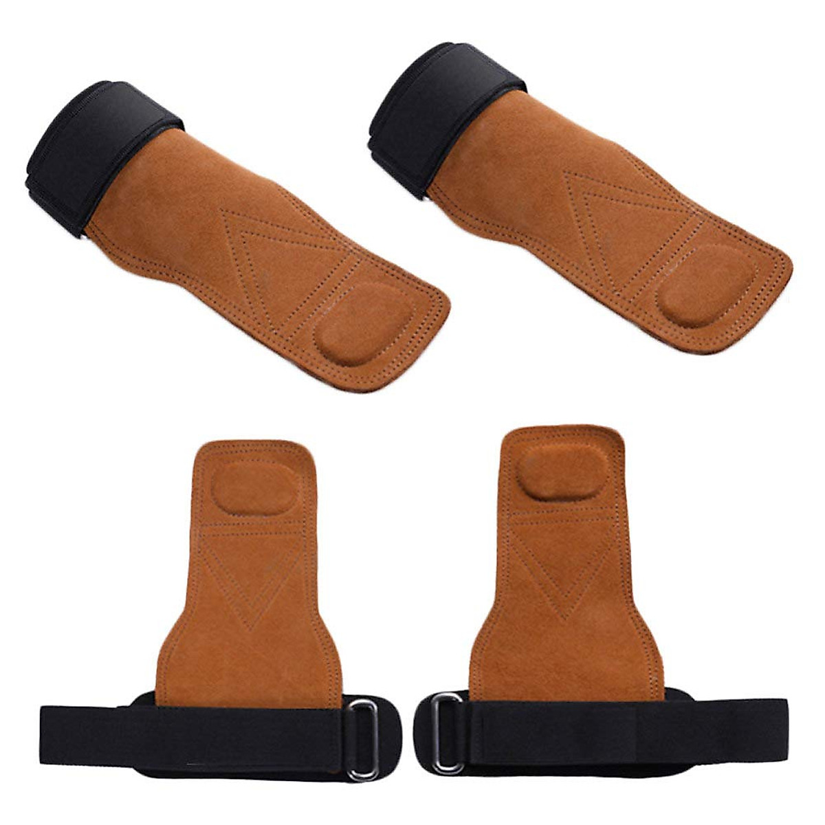 1 Pair Palm Protector Up Bar Hand Grips Gymnastics Gloves Workout Grips Palm Grips Gymnastics Hand Grips Weightlifting Palm Guard Weight Lifting Gloves Strap Cross Handle Man Sbr