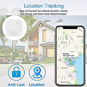 Bluetooth Key Tracker,GPS Bluetooth 4.0 Anti-Lost Finder,Child Pet Item Two-Way Alarm Anti-Lost Finder,Phone Recording/Shooting Control,Automatic Alarm Tracker with App for Android/iOS Phone