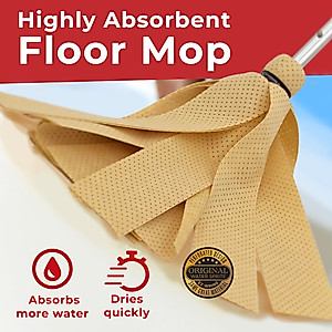 Shurhold 117 Deluxe Water Sprite Mop, Highly Absorbent Dry Mop, 1 3/8in PVA Strips