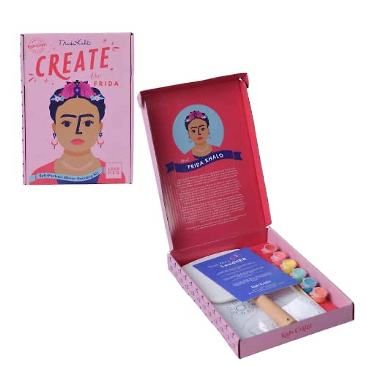 Kids Crafts Create Like Frida: Mirror Painting Kit with Decorative Decal Stickers Arts and Crafts DIY Kit for Girls
