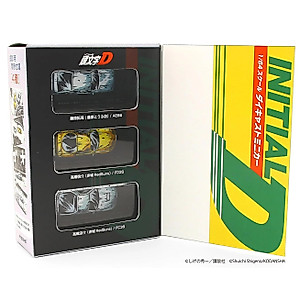 Kyosho 1/64 Initial D Cartoon Style Painting Edition, Set of 3, Complete Product