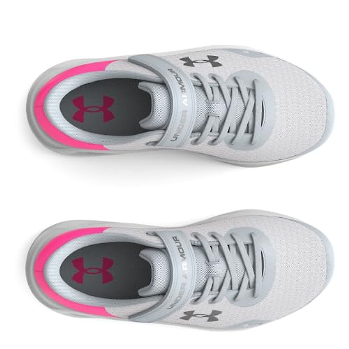 Under Armour Girls' Pursuit 3 Alternate Closure, Halo Gray/Metallic Silver, 2 Medium US