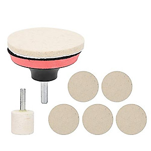 100g Glass Scratch Remover Powder Glass Polishing Kit Wool Polishing Pad Polishing Disc Wheels Set Car Windscreen Windshields Cerium Oxide Powder Polishing Kit