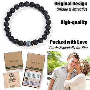 THEMEROL Easter Basket Stuffers for Kids Teens Boys Gift Ideas Teenage Him Men Beaded Bracelets Son 14 16 18 Year Old Birthday Confirmation Graduation Cool Unique Christmas Day Stocking Valentines