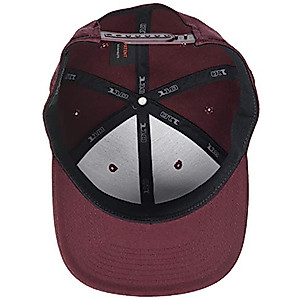 Flexfit Mens 110 Classic Snapback Baseball Cap, Maroon