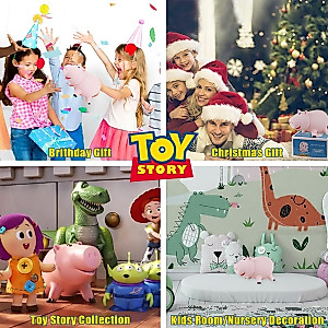 PHOCAS Hairphocas Cute Pink Pig Money Box Plastic Piggy Bank for Kid's Xmas Christmas Birthday Gift with Box