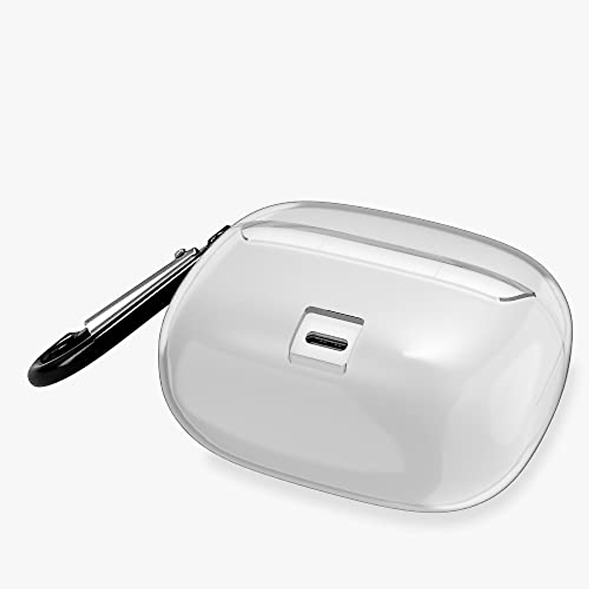 kwmobile Earphones Case Compatible with JBL Tune 230 NC TWS / T230NC - Crystal TPU Two-Part Earbuds Case - Transparent