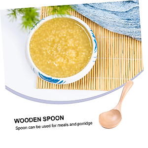 SWOOMEY vintage spoons Wooden Ladle wooden cooking spoons handled soup ladle wooden spoon Salad Spoon kitchen ladle wooden utensils for eating rice spoon wooden shovel old fashioned Bamboo