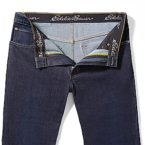 Eddie Bauer Men's Voyager Flex 2.0 Jeans, Dk Indigo, 34W x 32L