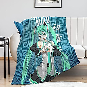 Flannel Fleece Blanket Anime Microfiber Cozy Lightweight Soft Throws and Blankets for Sofa 40 inx50 in