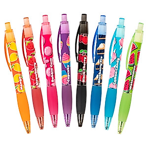 Glitter Gel Smens - Gourmet Scented Pens, Colored Gel Ink, Medium Point, 8 Count