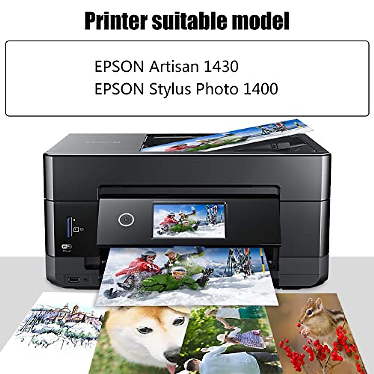 NoahArk 3 Packs T079 Remanufactured Ink Cartridge Replacement for Epson 79 use for Epson Artisan 1430 Stylus Photo 1400 Inkjet Printer (3 Black)