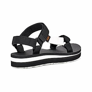 Teva Women's Midform Universal Sandal, Black/Bright White, 10