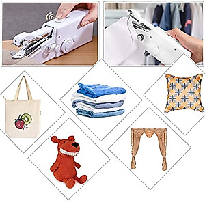 Handheld Sewing Machine, Portable Mini Sewing Machine for Beginners, Suitable for Clothing, Denim, Curtains, Leather and DIY