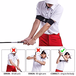 EKONIAM 5-Piece Suit Golf Training Aids Swing and Putting, PGA Golf Posture Correction Tools for Beginner and Kid. Improving Gesture/Elbow/Wrist/Arm/Leg Posture,Forming The Correct Muscle Memory.