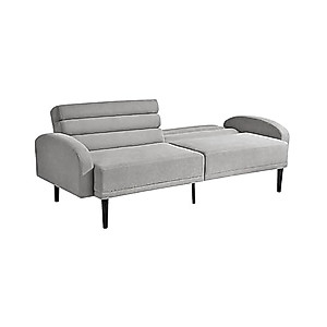 Serta Roswell Convertible Sofa Light Gray