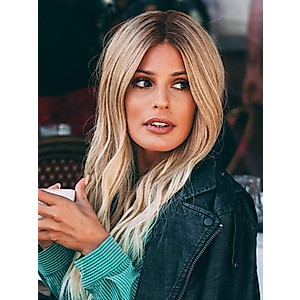 Bundle - 7 item: Blake Large Remy Human Hair Wig by Jon Renau, Christy's Wigs Q & A Booklet, BeautiMark Hydra Shampoo Conditioner Mask Protect Leave-In Spray Shine Serum - Color: 1B