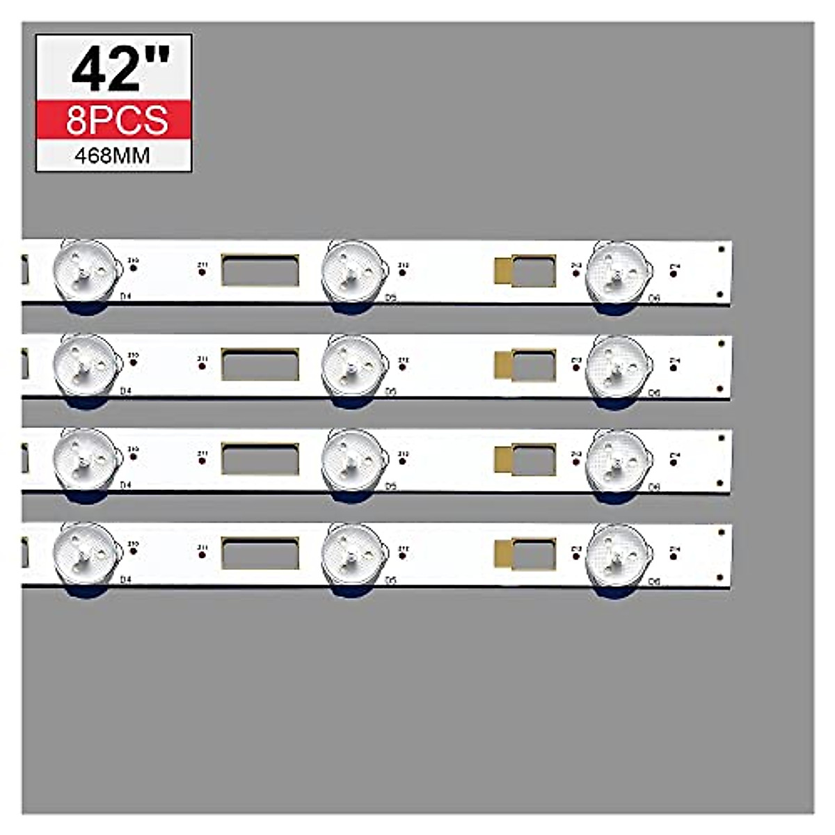 CEVIZ L42F1600E 40-D4287A-LBA2 Fit for LIG 42HR331M07A1 4C-LB4207-YH6/HQ1 466MM 3V 42 Inch Use Aluminium LCD TV Backlight Bar